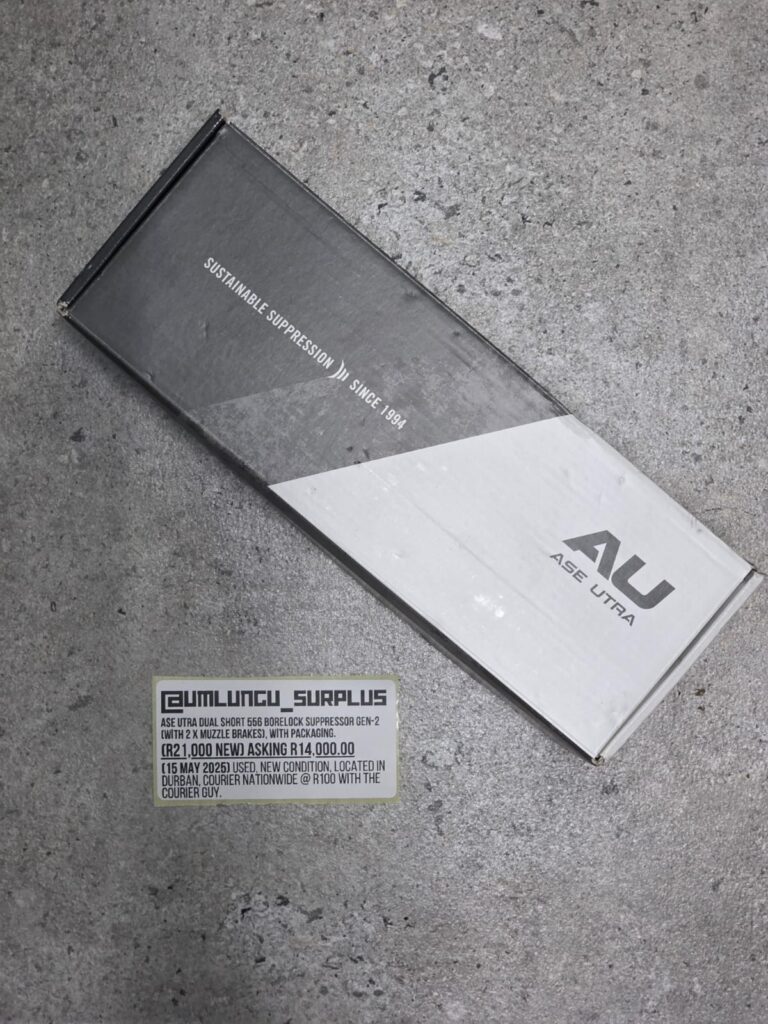 ASE UTRA Dual Short 556 Borelock Suppressor Gen-2 with 2 x muzzle ...